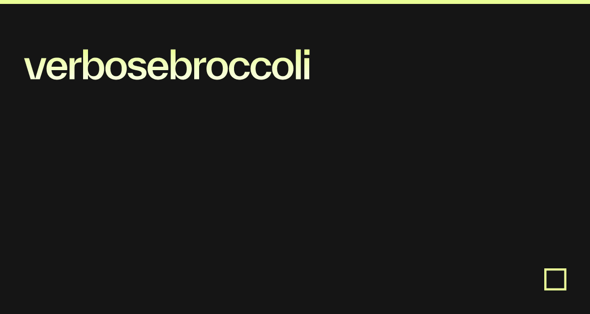 verbosebroccoli - Codesandbox