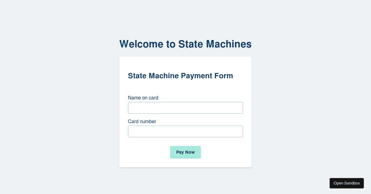 react-state-machine - Codesandbox