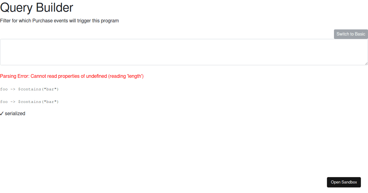 jsonata-visual-editor - Codesandbox