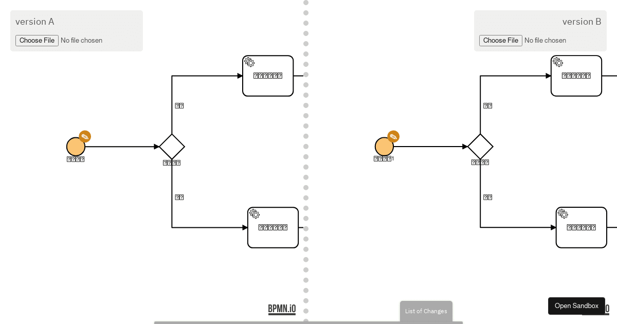 bpmn diff (forked) - Codesandbox
