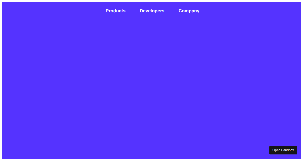 React-Stripe-Style-Navbar - Codesandbox