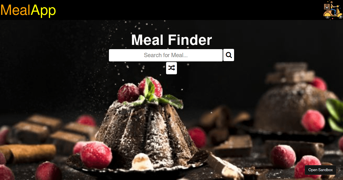 mealapp - Codesandbox