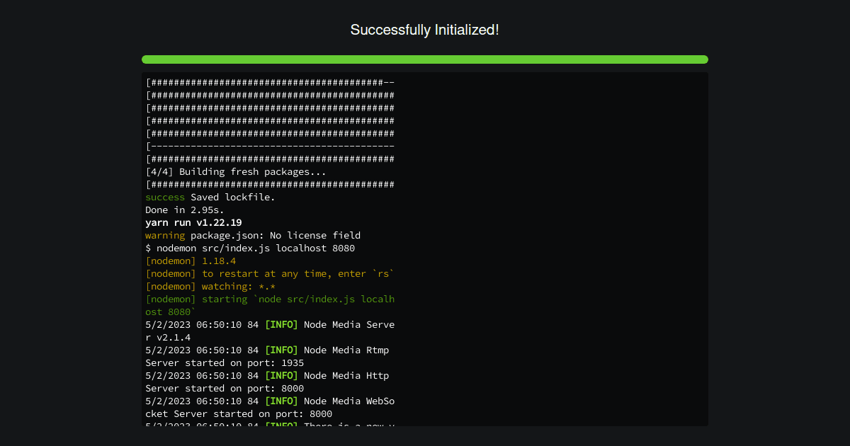 Node Media Server Forked Codesandbox