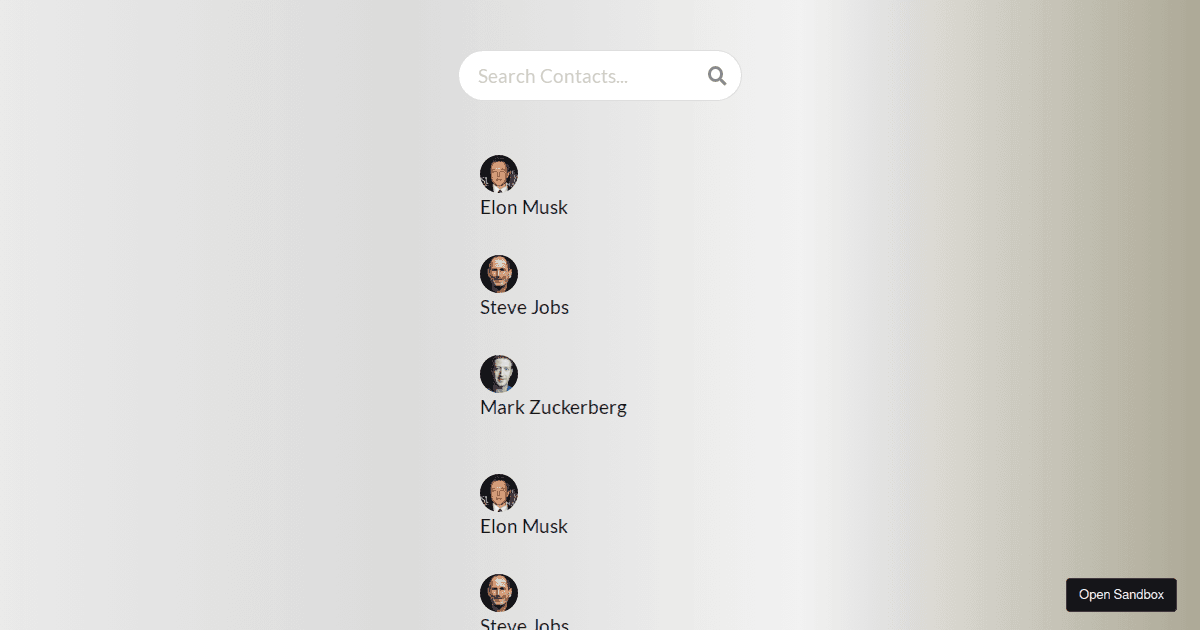 searchbar-react (forked) - Codesandbox