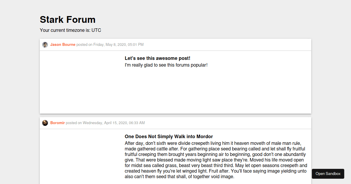 Blog-post - Codesandbox