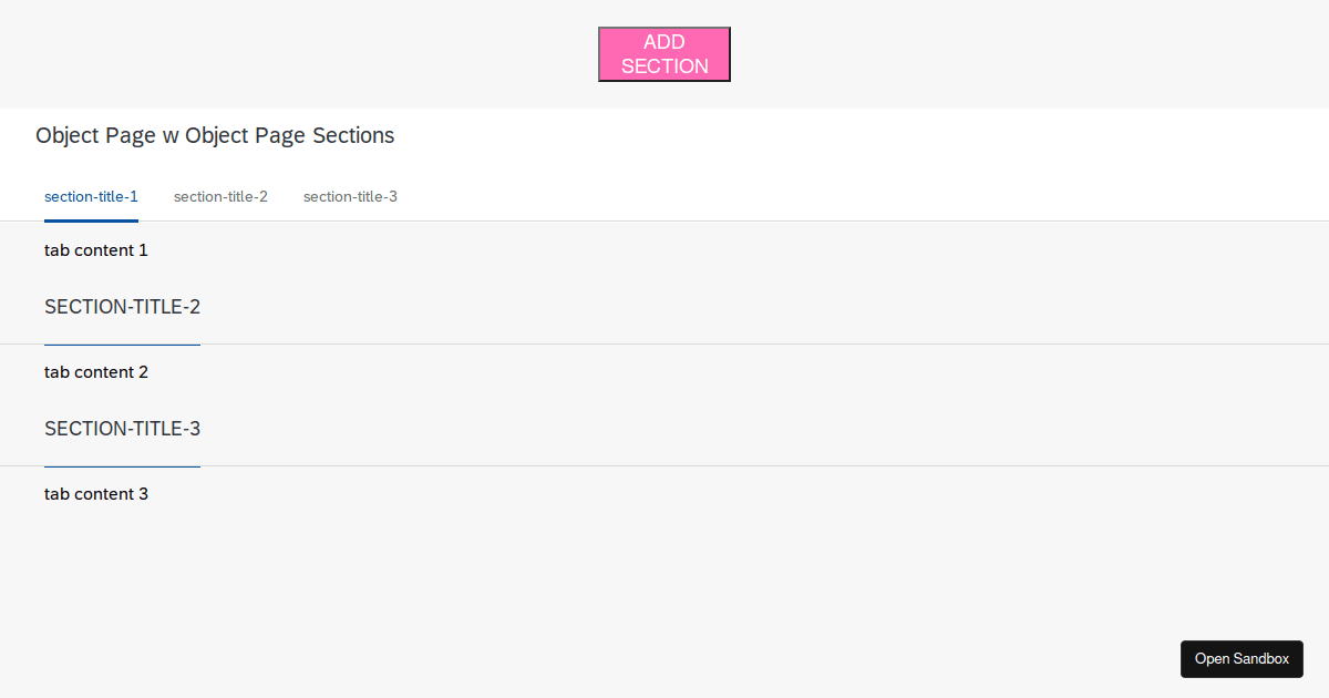 ui5-OP-Object page sections - Codesandbox