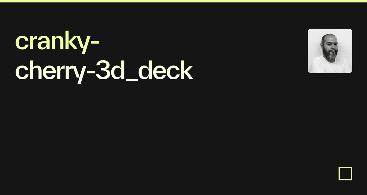 cranky-cherry-3d_deck - Codesandbox