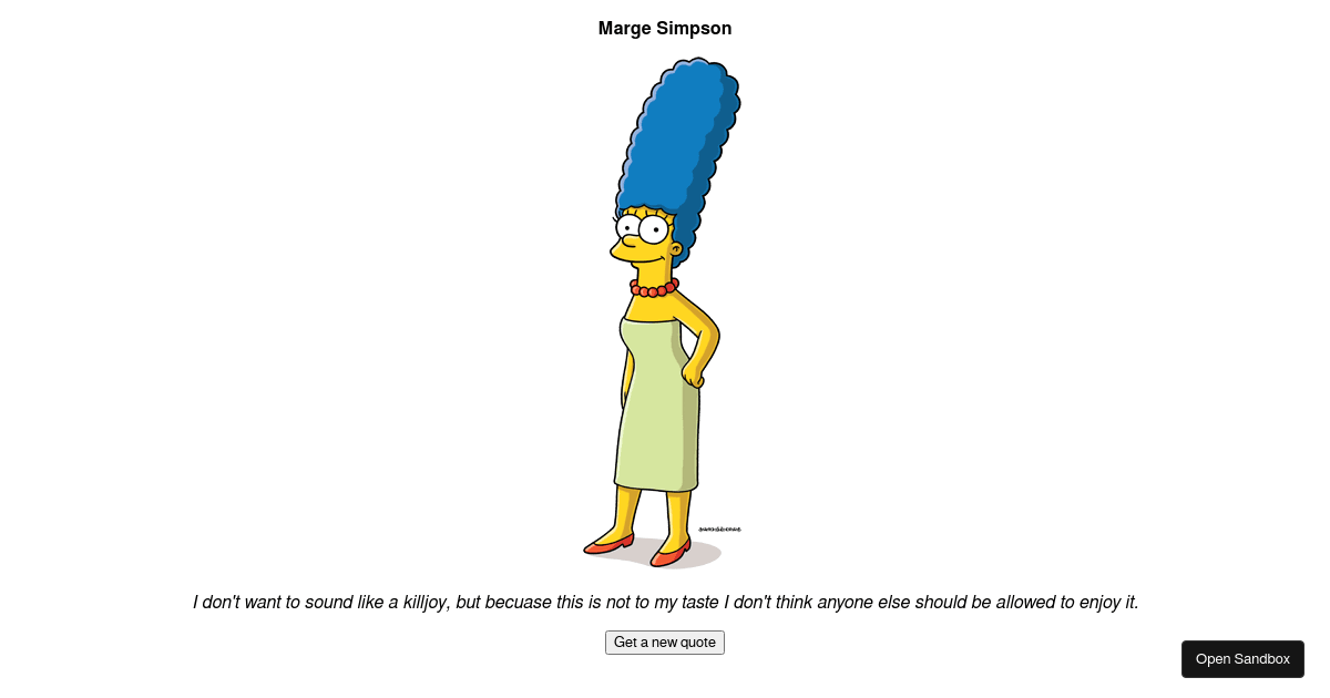 simpsons-quote-api - Codesandbox