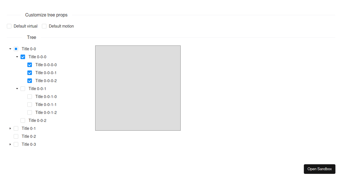 antd 4.24 - tree titleRender performance - Codesandbox