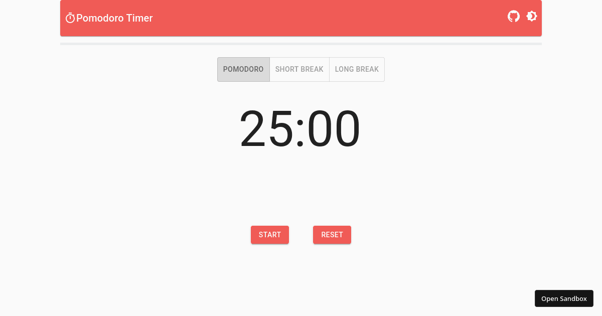pomodoro-timer - Codesandbox