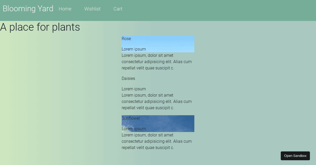 Happy_Plants - Codesandbox