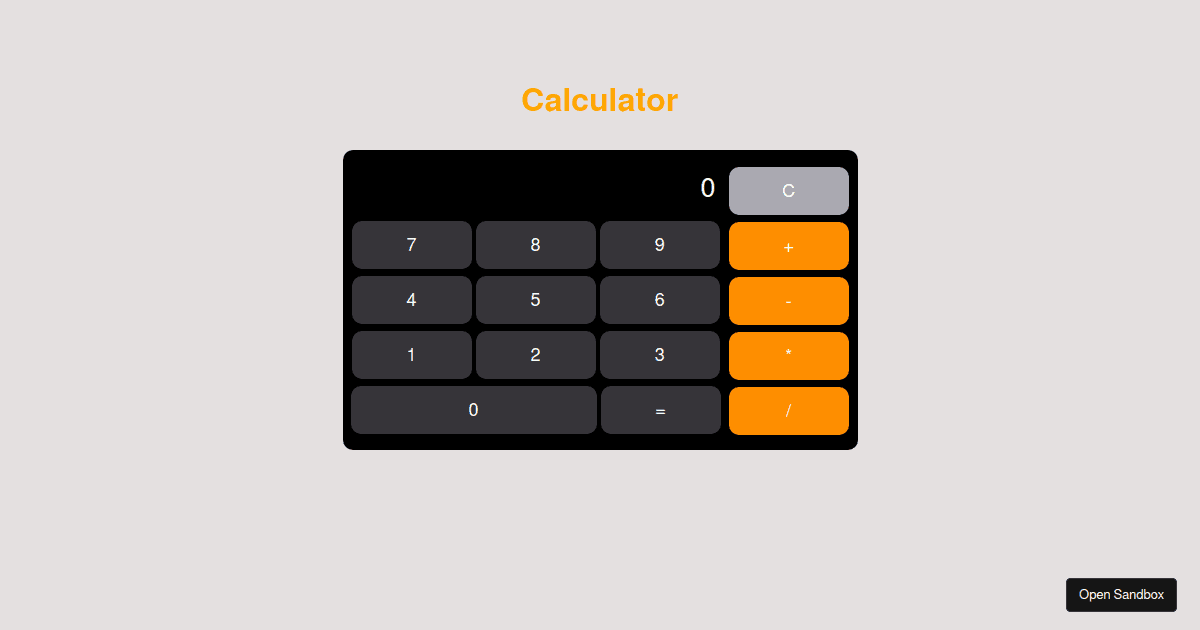 VanillaJS_CodeChall#7_calculator_Rhange - Codesandbox