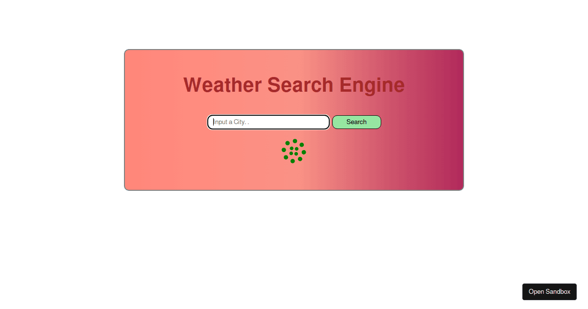 React Ajax Search Engine Forked Codesandbox