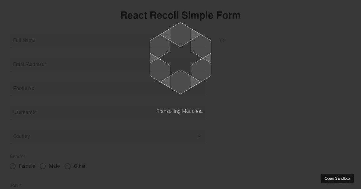 simple-react-recoil-form (forked) - Codesandbox