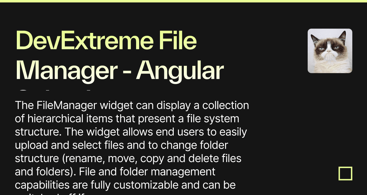 Devextreme File Manager Angular Selection Codesandbox