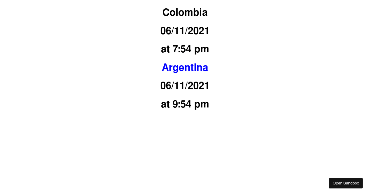 Timezone Dayjs Forked Codesandbox