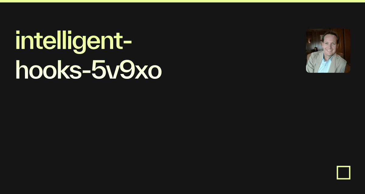 intelligent-hooks-5v9xo - Codesandbox