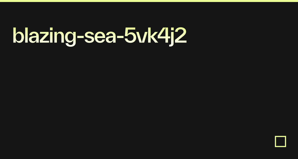 blazing-sea-5vk4j2 - Codesandbox