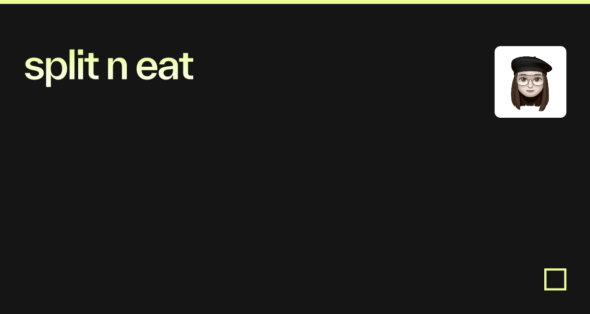 split n eat - Codesandbox