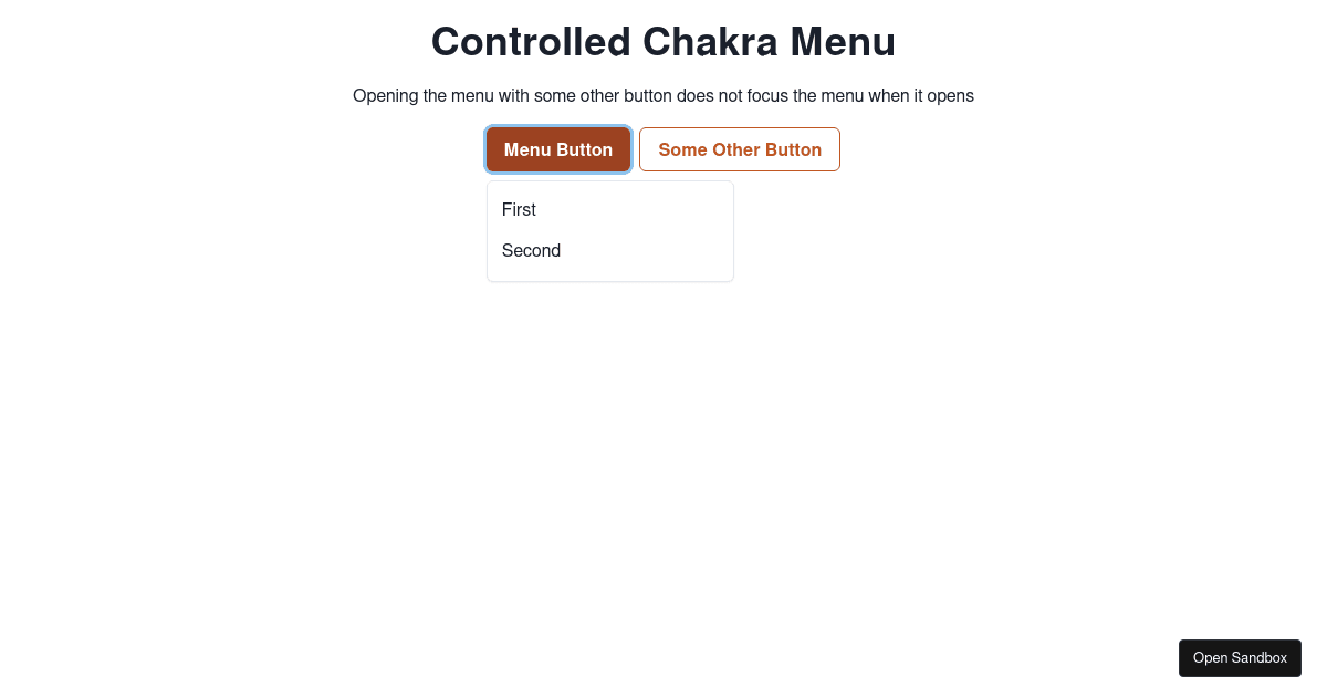 Controlled Chakra Menu (forked) - Codesandbox