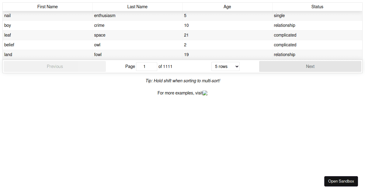 React-Table - HOC DraggableTable - Codesandbox