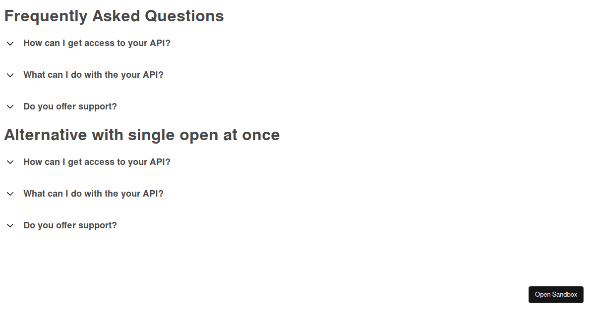 faq-dropdown - Codesandbox