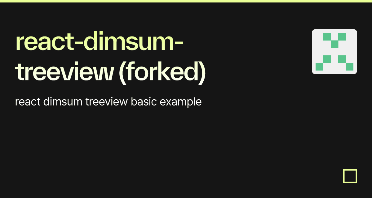 react-dimsum-treeview (forked) - Codesandbox