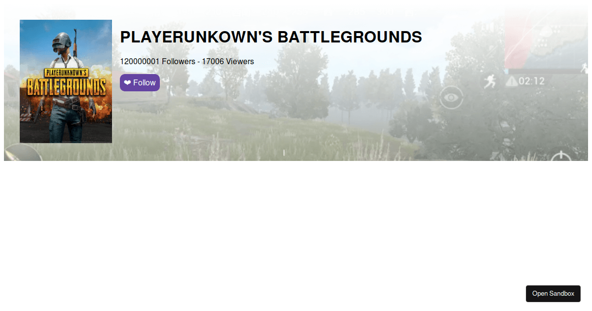 XX - PUBG - Codesandbox