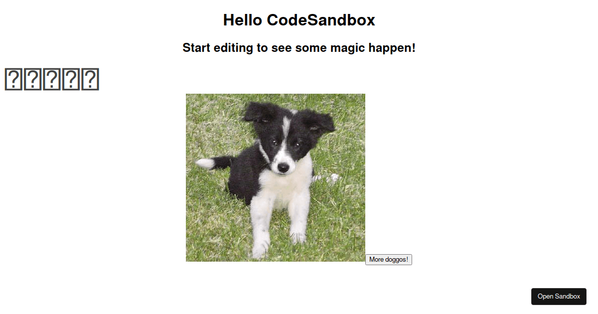 doggo-rehearsal - Codesandbox