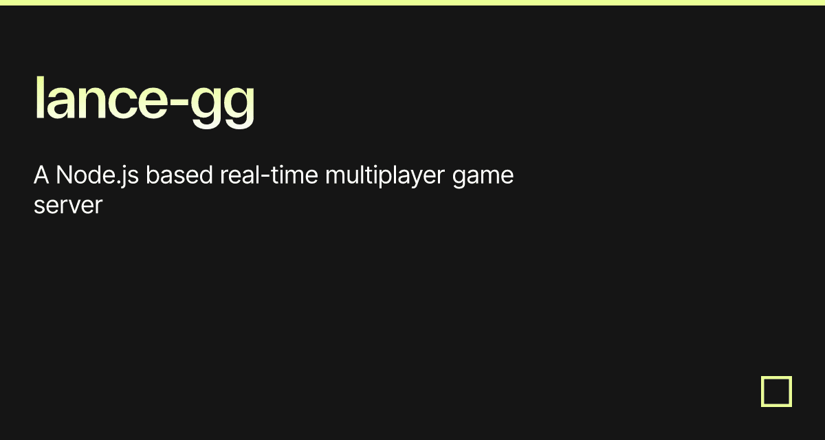 lance-gg - Codesandbox