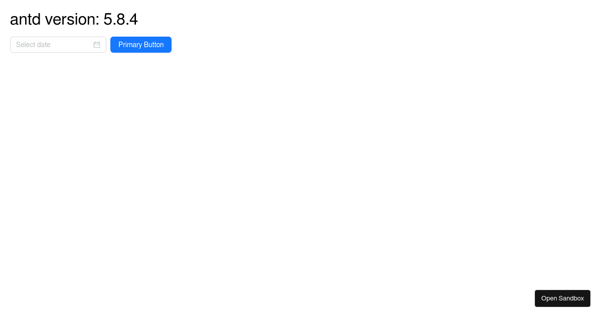 antd reproduction template (forked) - Codesandbox