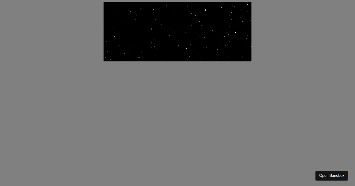 js-starfield-animation - Codesandbox
