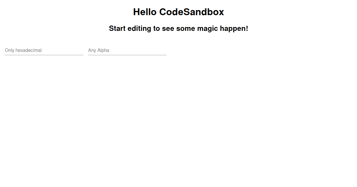 react-text-mask - Codesandbox