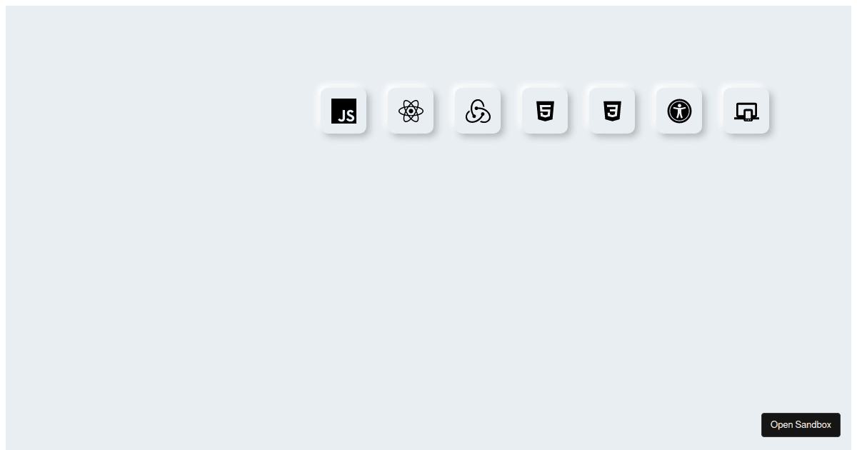 neumorphism header - Codesandbox