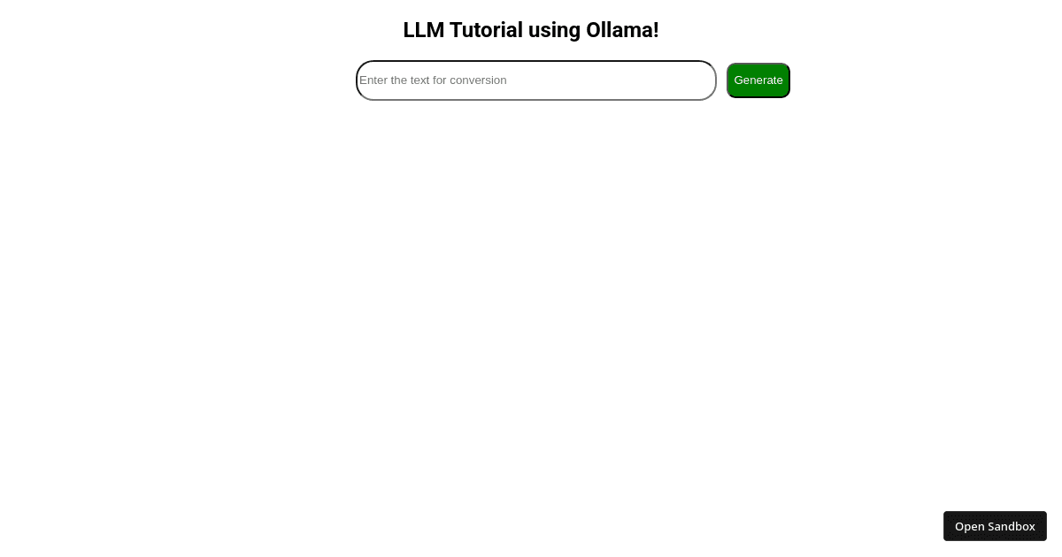 langchain - Codesandbox