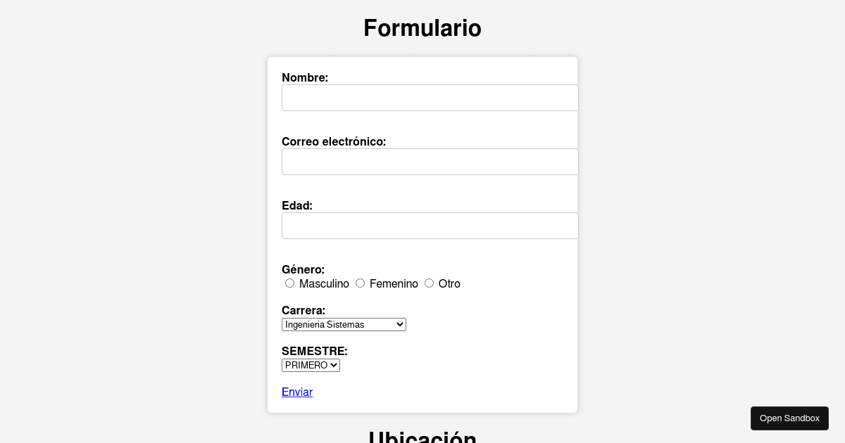 Formulario .RAMIRO.06 - Codesandbox