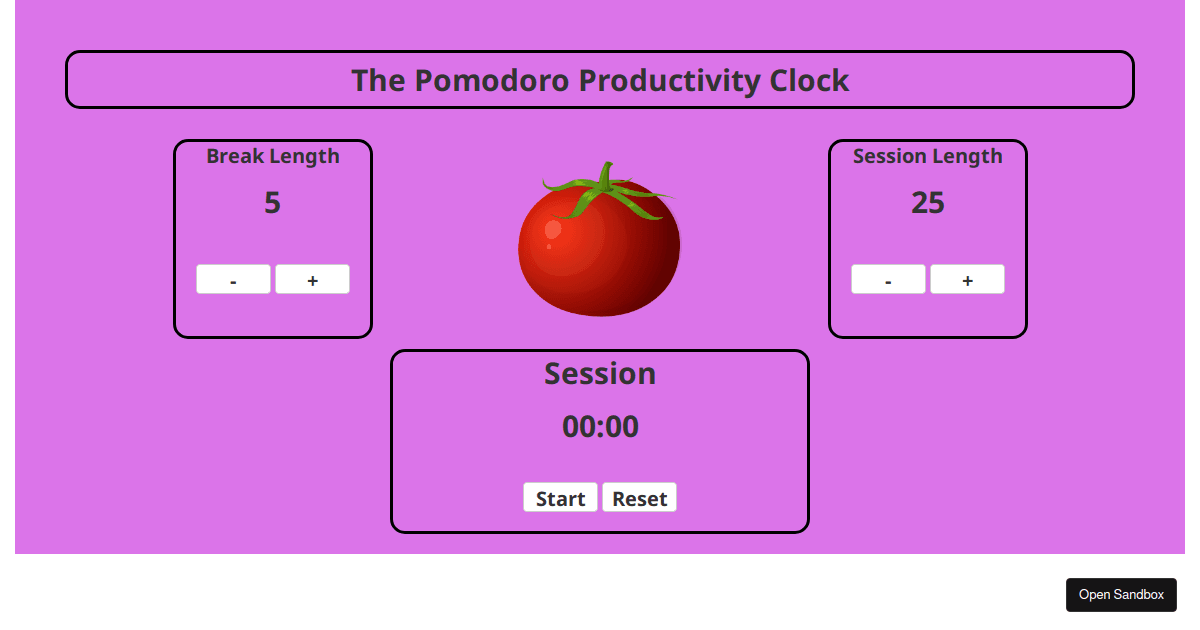pomodoro-clock - Codesandbox