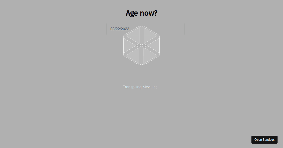 age-calculator - Codesandbox