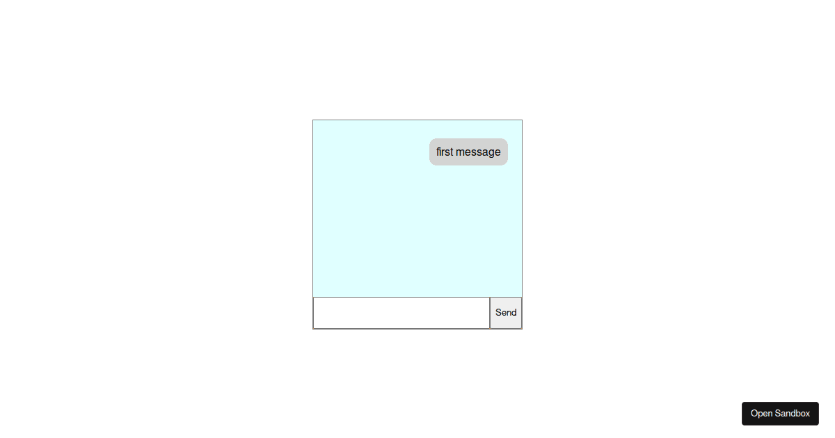 chat window - Codesandbox
