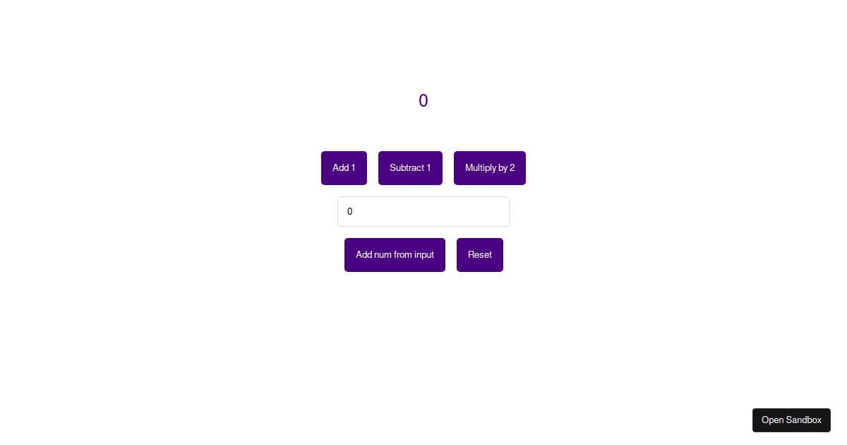 useReducer - Codesandbox