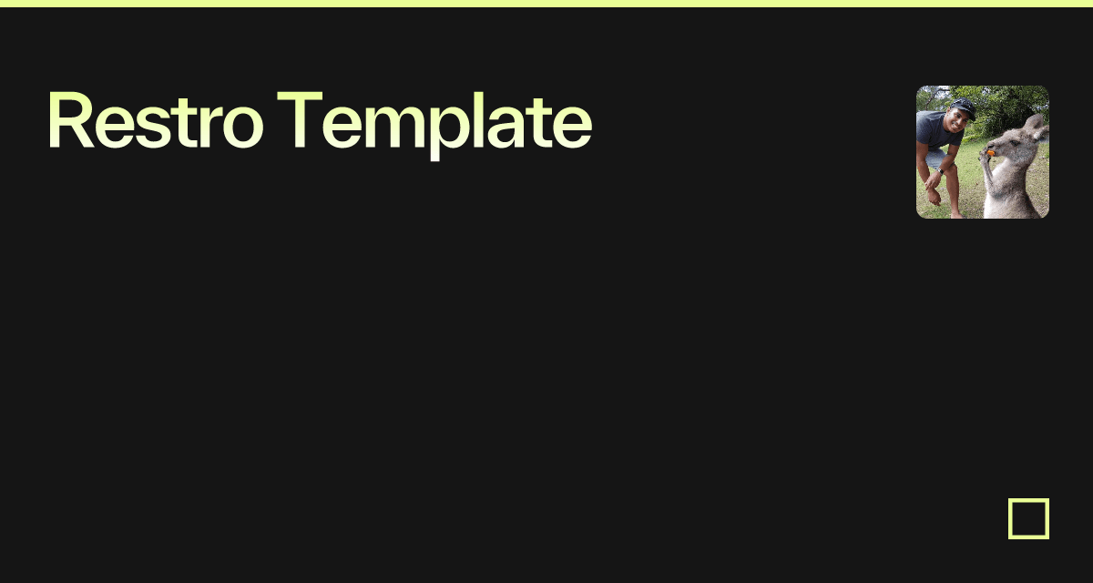 Restro Template - Codesandbox