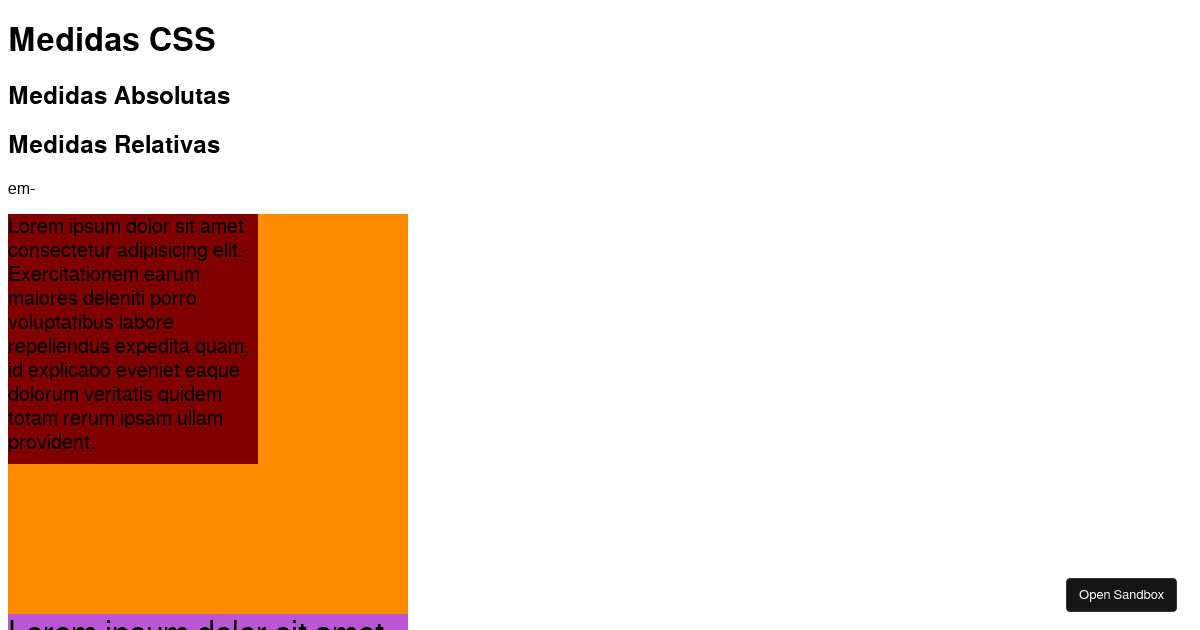 medidas-css - Codesandbox