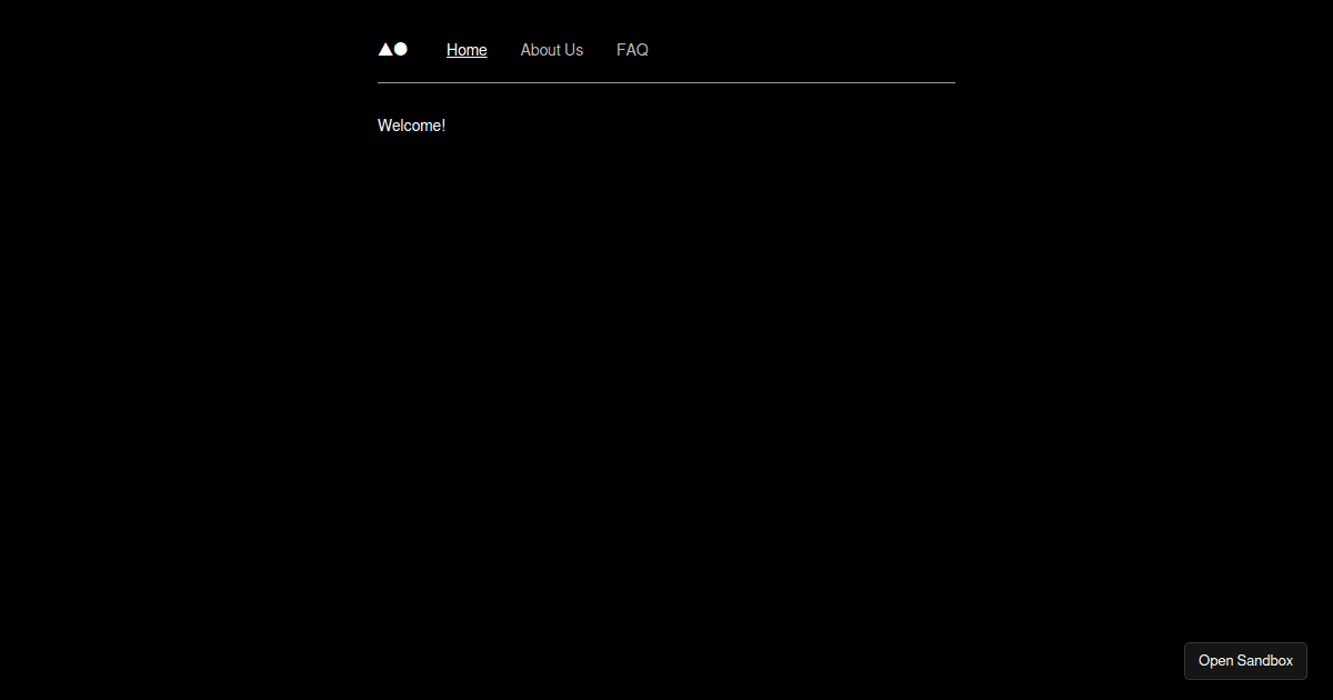 Wouter Demo: Active Link - Codesandbox