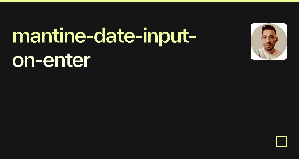 mantine-date-input-on-enter - Codesandbox