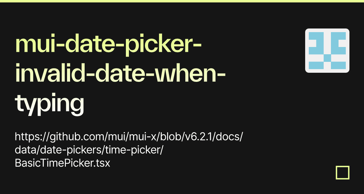 mui-date-picker-invalid-date-when-typing - Codesandbox