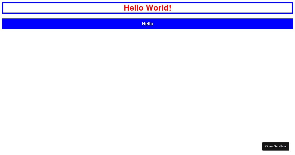 Inline Styling In Jsx Codesandbox