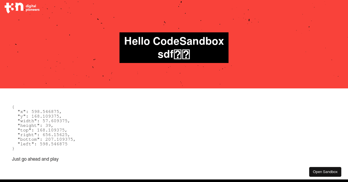 t3n react components - Codesandbox