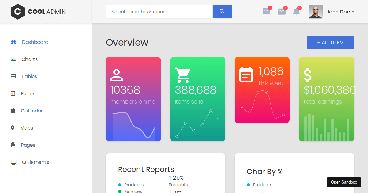 puikinsh/CoolAdmin - Codesandbox