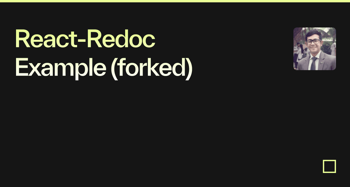 React-Redoc Example (forked) - Codesandbox