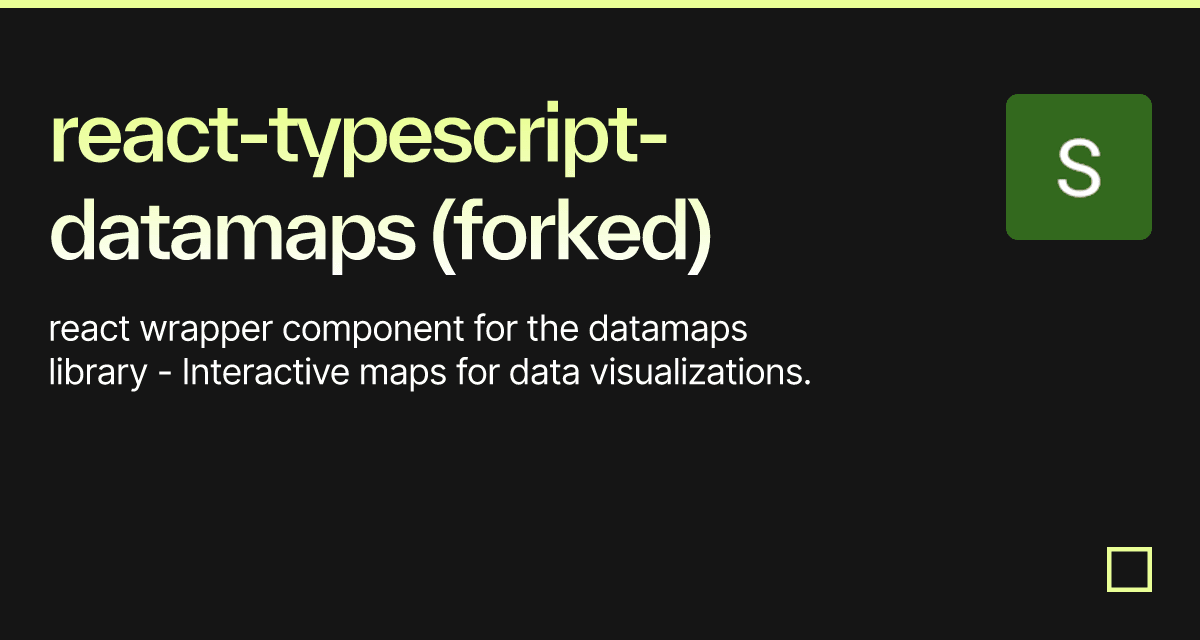 react-typescript-datamaps (forked) - Codesandbox